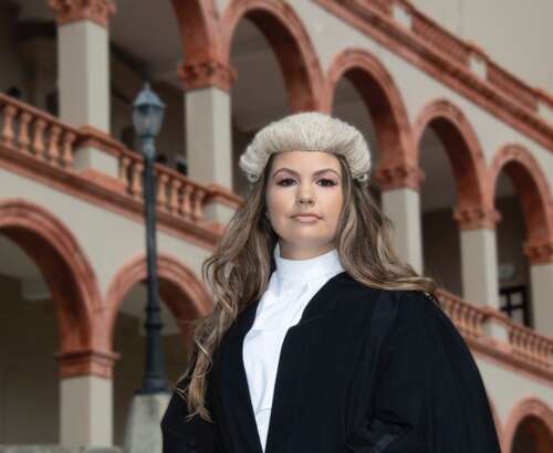 New barrister says five-year-old son helped her over the finish line ...