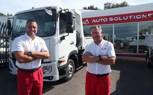 New dump trucks brought in by Auto Solutions - The Royal Gazette ...