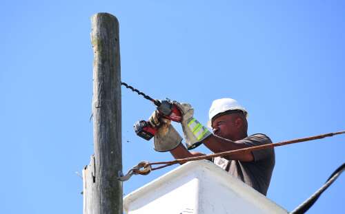 Utility pole damage causes blackouts - The Royal Gazette | Bermuda News ...