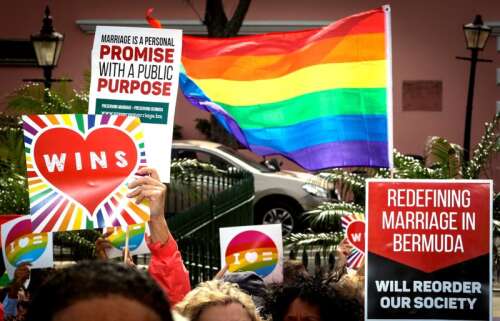 Marriage counter demonstration planned - The Royal Gazette | Bermuda ...