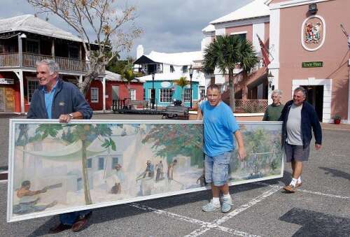Giant Bermuda-related painting to be restored - The Royal Gazette ...