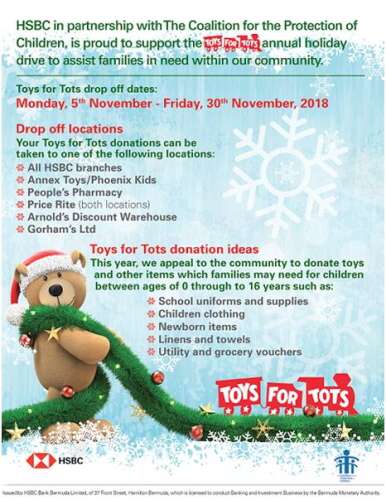 Toys for Tots relaunches - The Royal Gazette | Bermuda News, Business ...