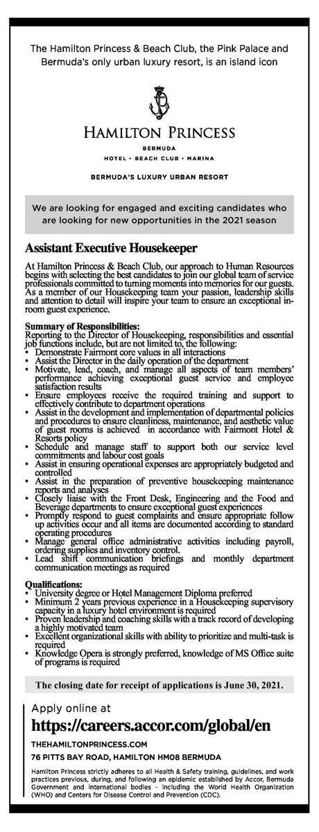 Assistant Executive Housekeeper